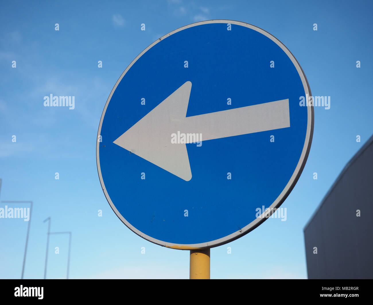 Regulatory signs, proceed in direction indicated by arrow traffic sign ...