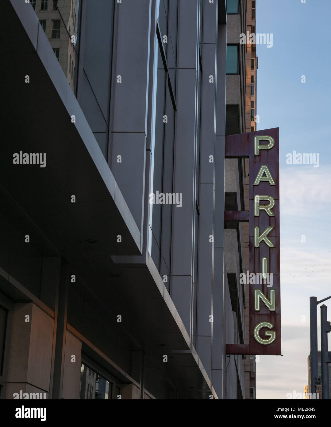 Rusty parking sign hi-res stock photography and images - Alamy