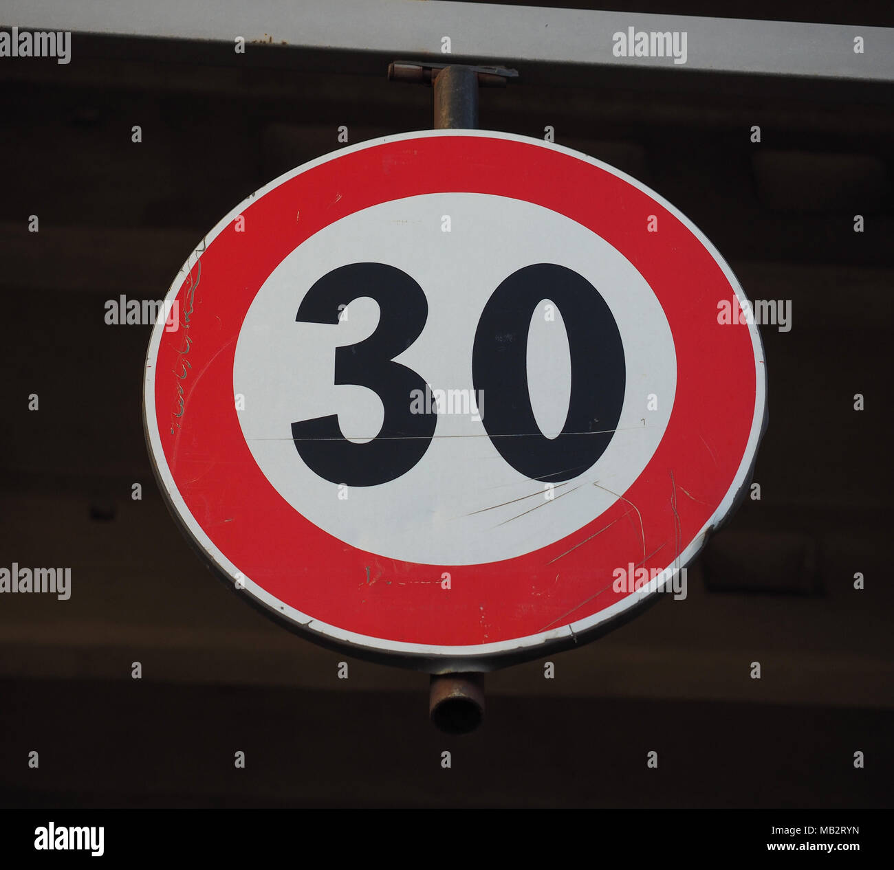 Regulatory signs, maximum speed limit 30 traffic sign Stock Photo ...