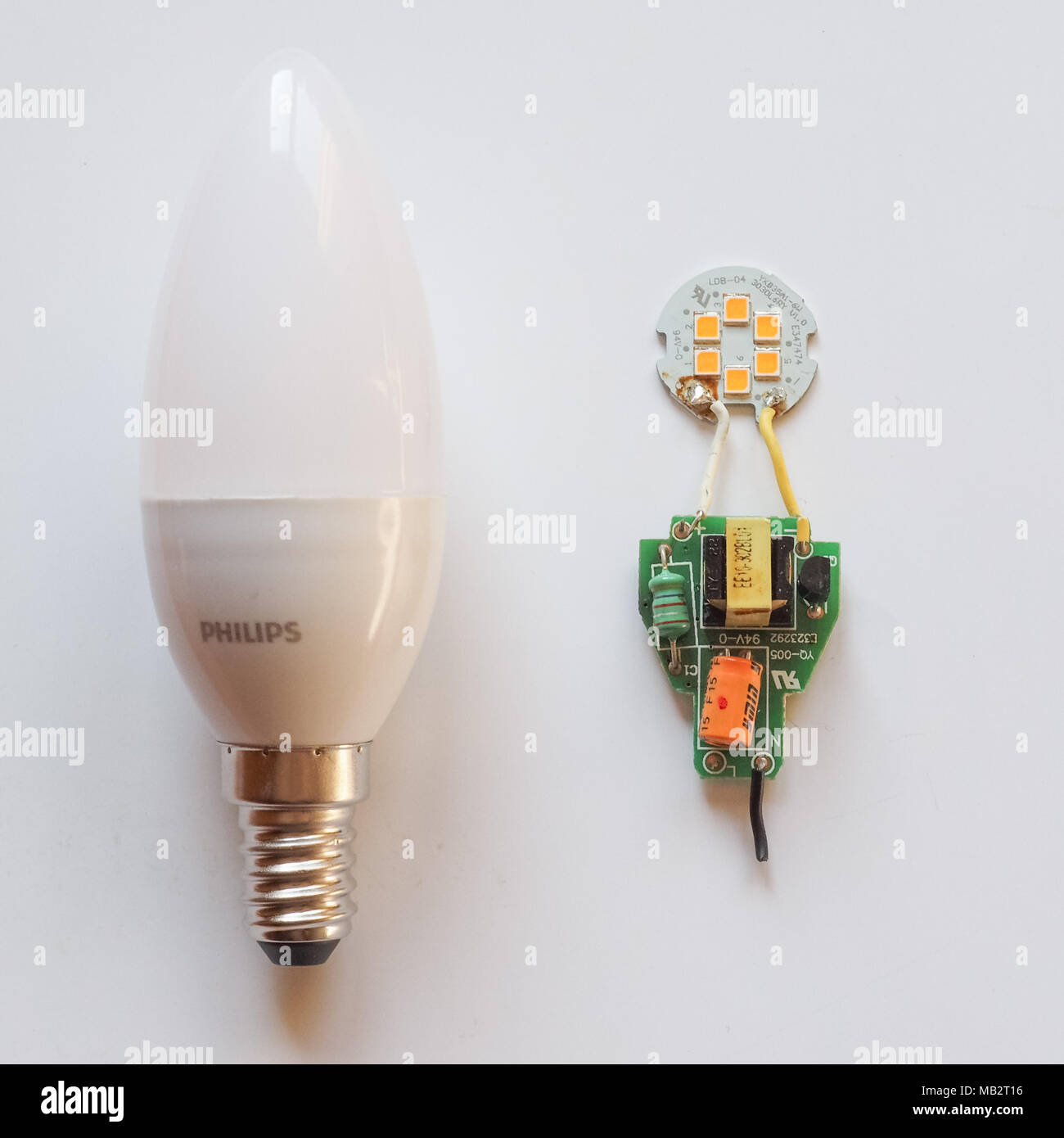 AMSTERDAM, NETHERLANDS - CIRCA FEBRUARY 2018: Philips led light showing ...