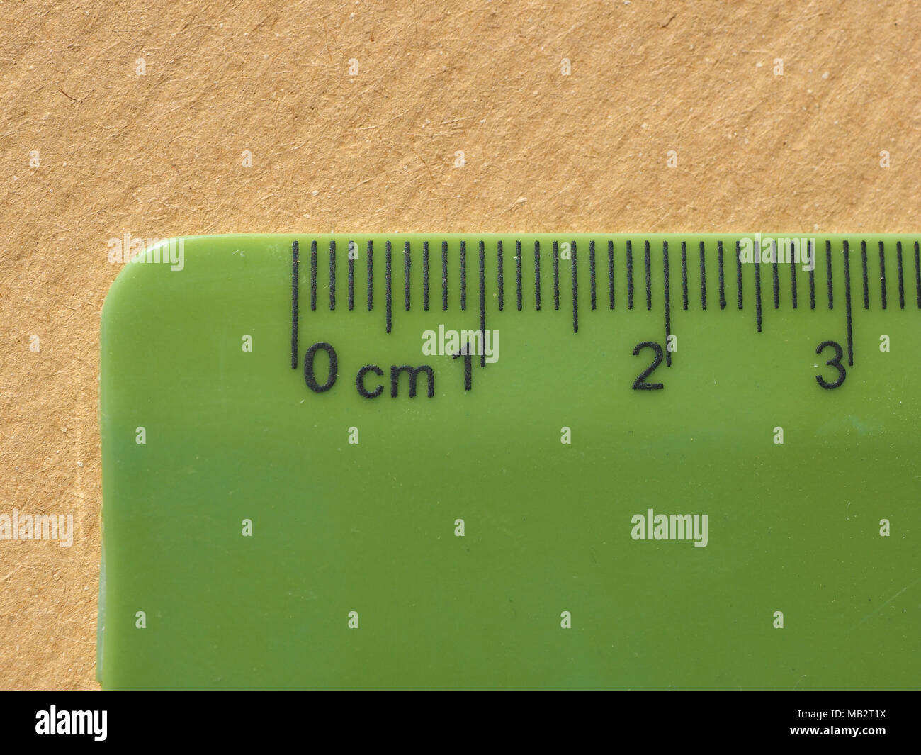 green plastic metric ruler with cm unit Stock Photo - Alamy