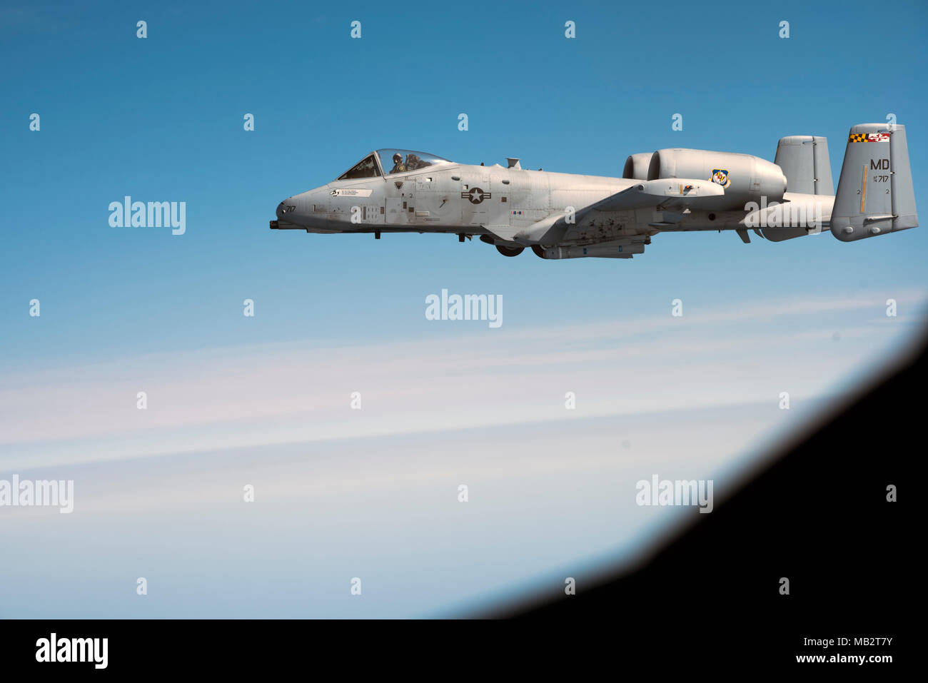 An A-10 Thunderbolt II aircraft, assigned to the 175th Air National ...