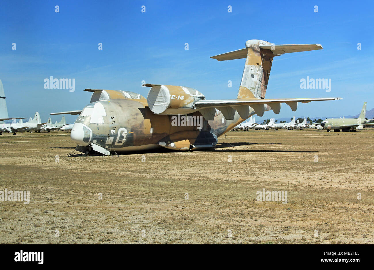 Boeing YC-14 Plane in Pima Air and Space Museum Stock Photo - Alamy