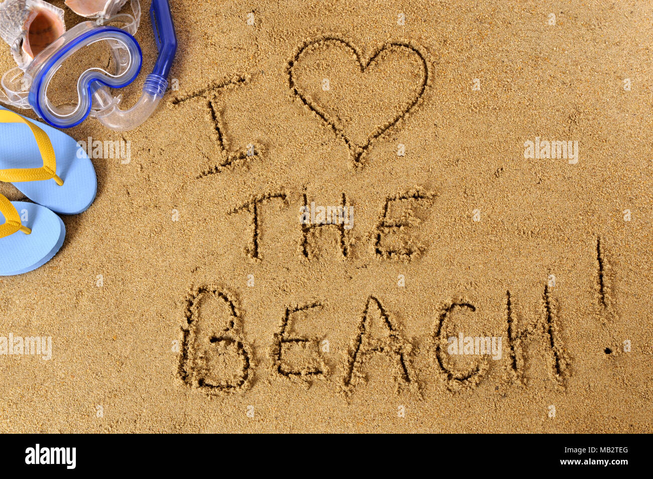 Beach writing hi-res stock photography and images - Alamy