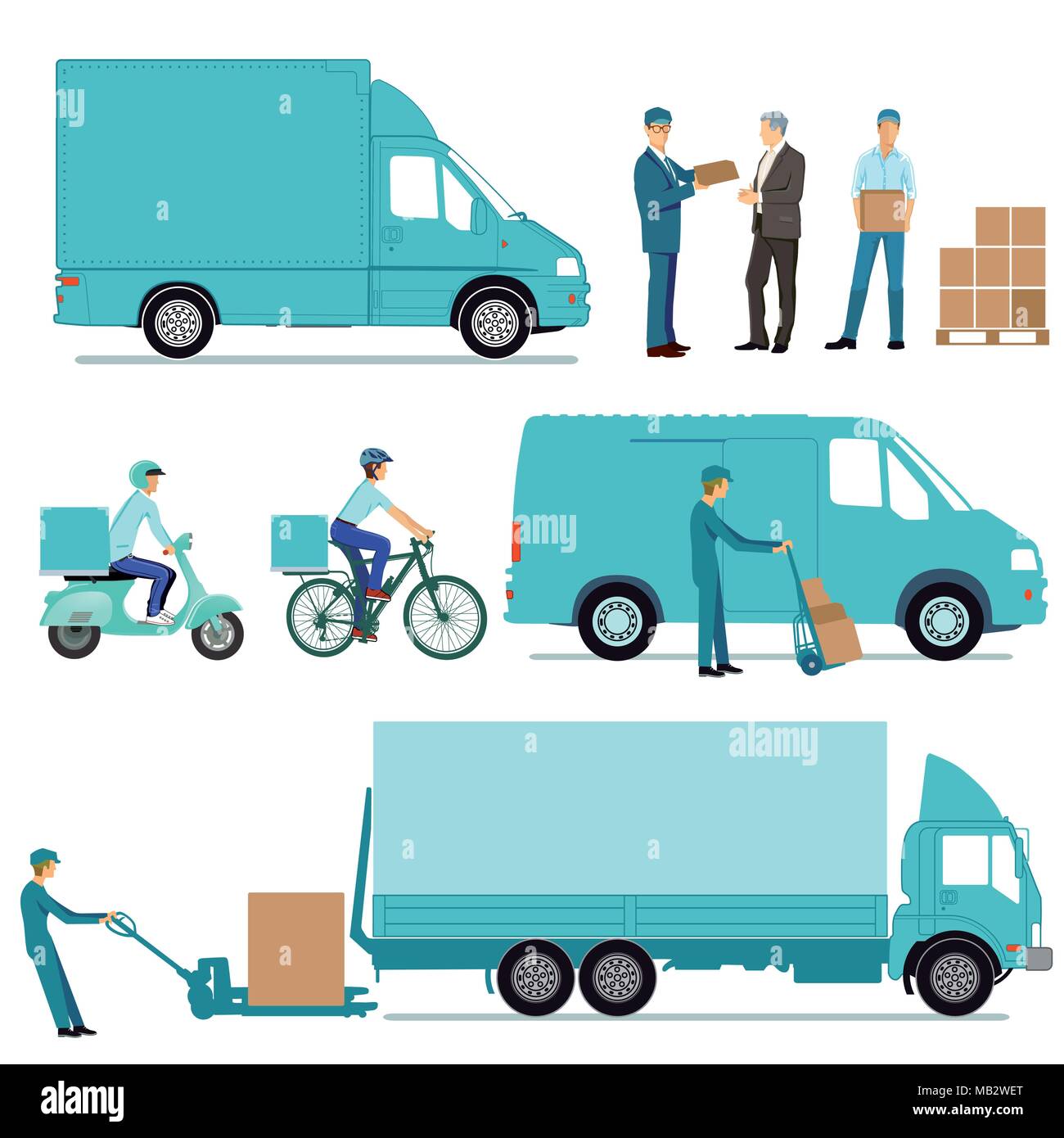 Delivery Concept, freight, transportation Stock Vector Image & Art - Alamy