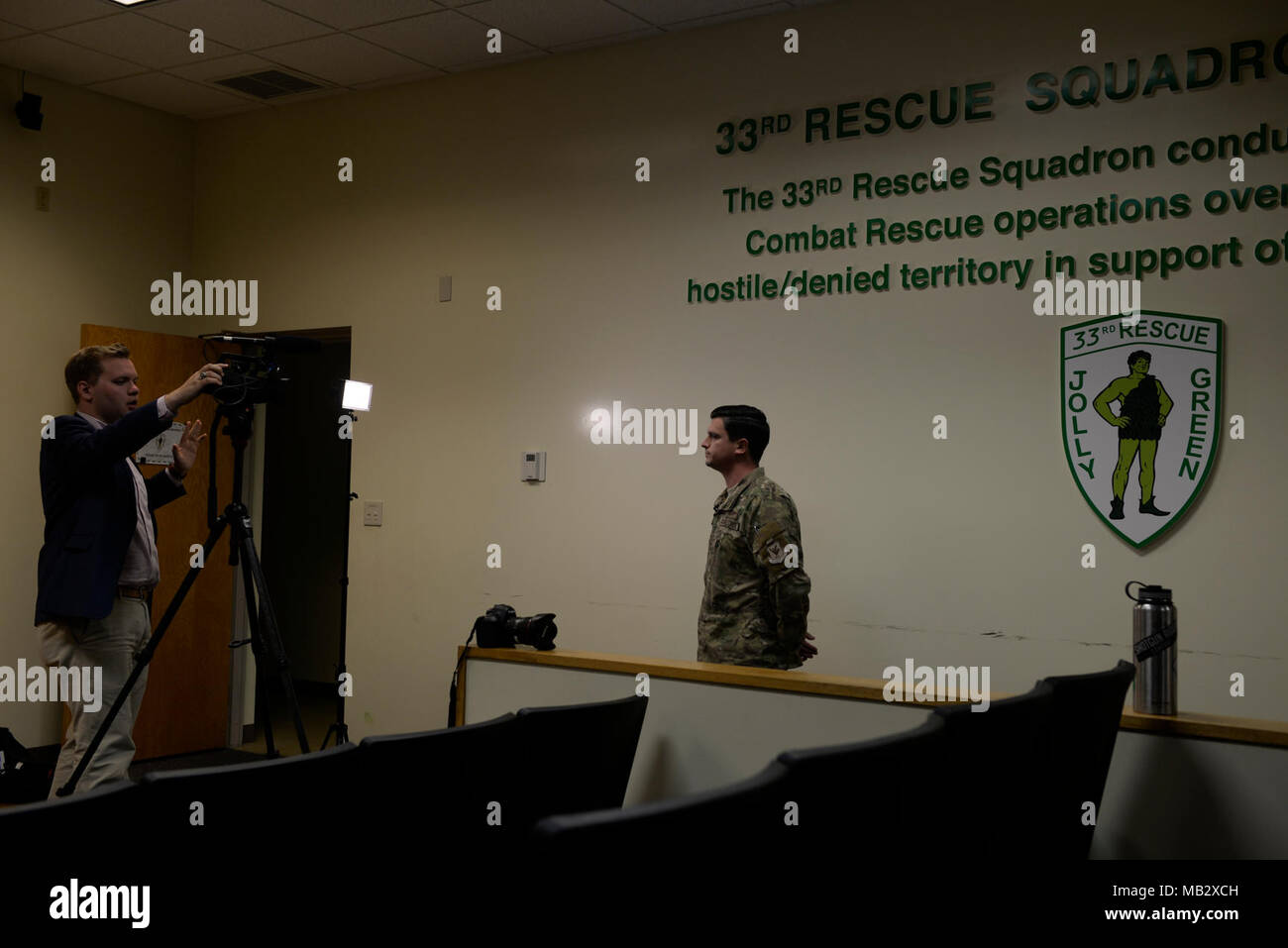 U.S. Air Force Master Sgt. Joshua Reid, 33rd Rescue Squadron special ...
