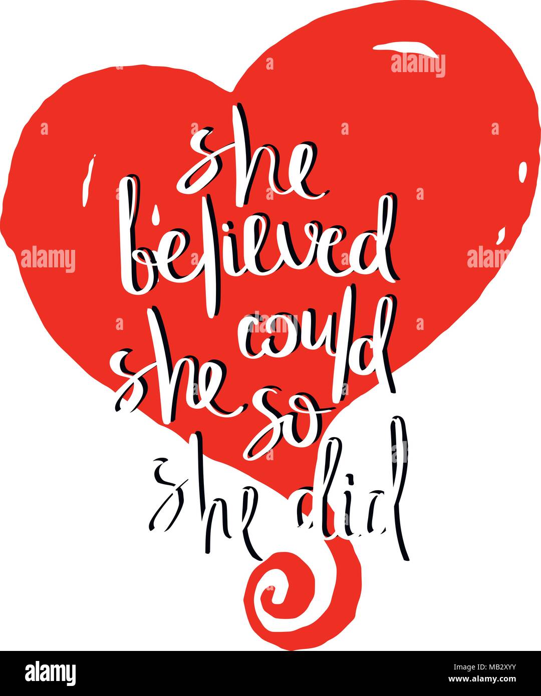 She believed Stock Vector Images - Alamy