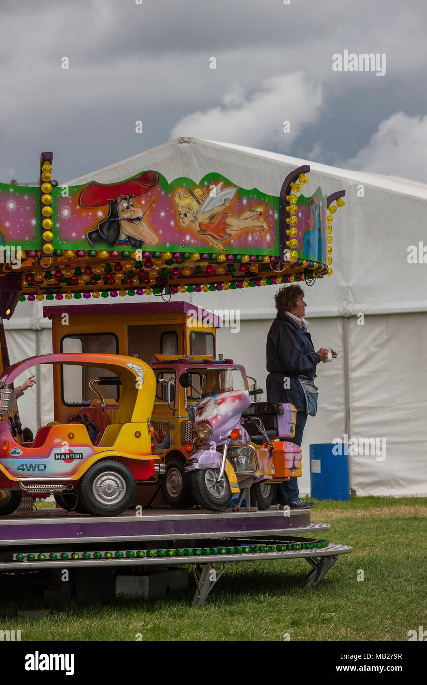 Fairground ride for kids. Kelsall Steam Fair 2013, Cheshire Stock Photo ...