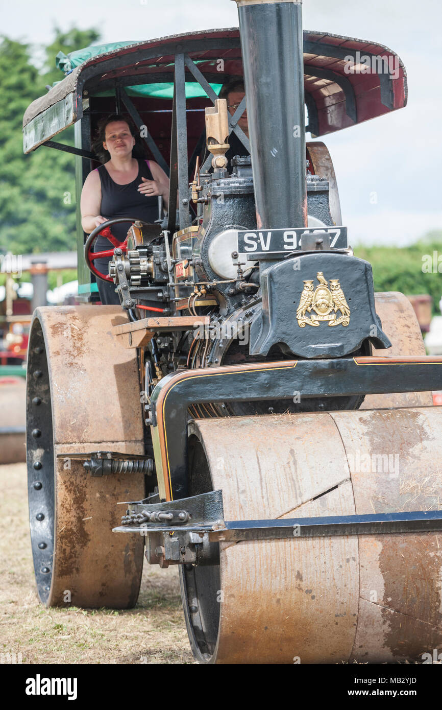 Woman driving steam engine hi-res stock photography and images - Alamy