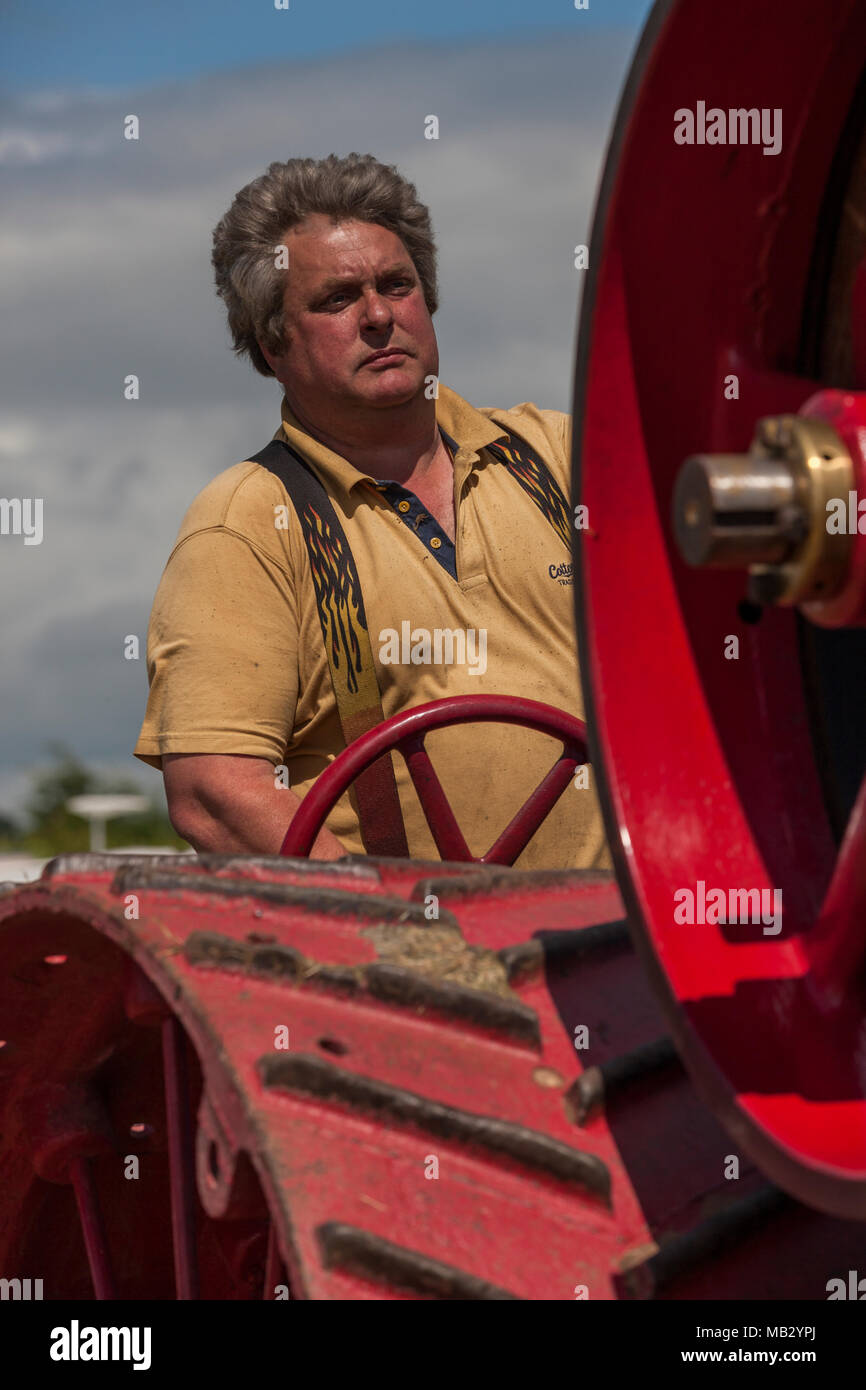 Hadrian Spooner of HMS Engineering at Kelsall Steam Fair 2013, Cheshire ...