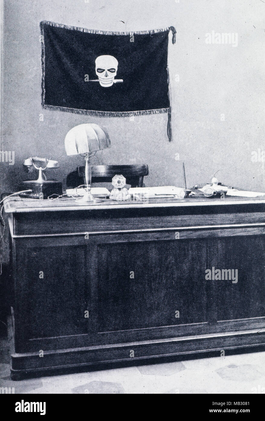 Mussolini's desk in the seat of the people of Italy, Milan Stock Photo ...