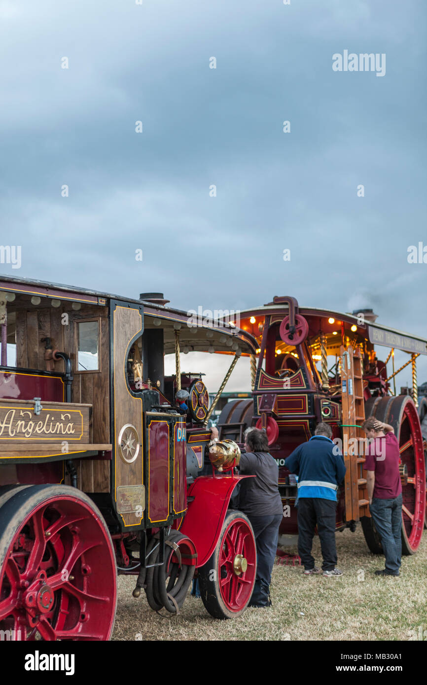 Traditional victorian steam traction engines hi-res stock photography ...