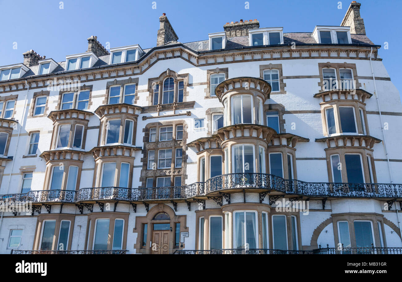 Victorian terraced houses in Saltburn by the Sea,England,UK Stock Photo ...