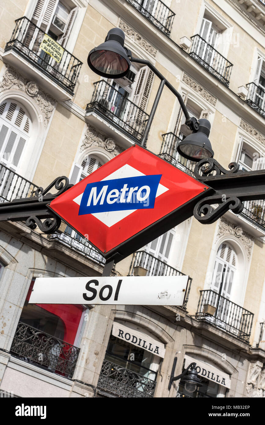 Plaza del sol metro station hi-res stock photography and images - Alamy