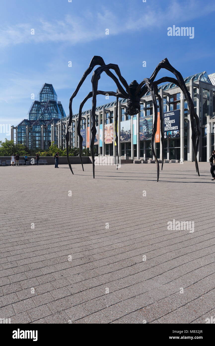 Giant spider statue made by Louise Bourgeois, in front of National ...