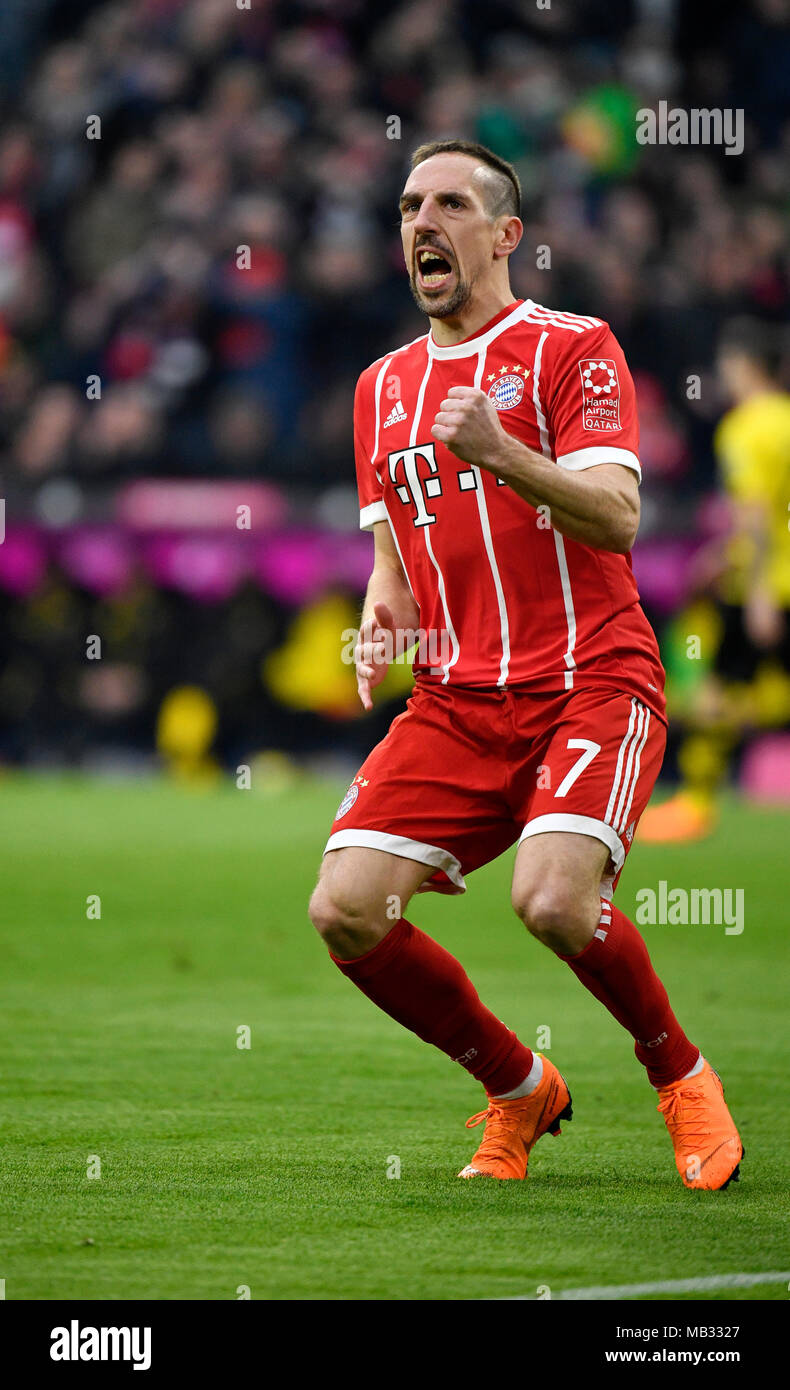 Franck Ribéry FC Bayern Munich, Allianz Arena, Munich, Bavaria, Germany ...