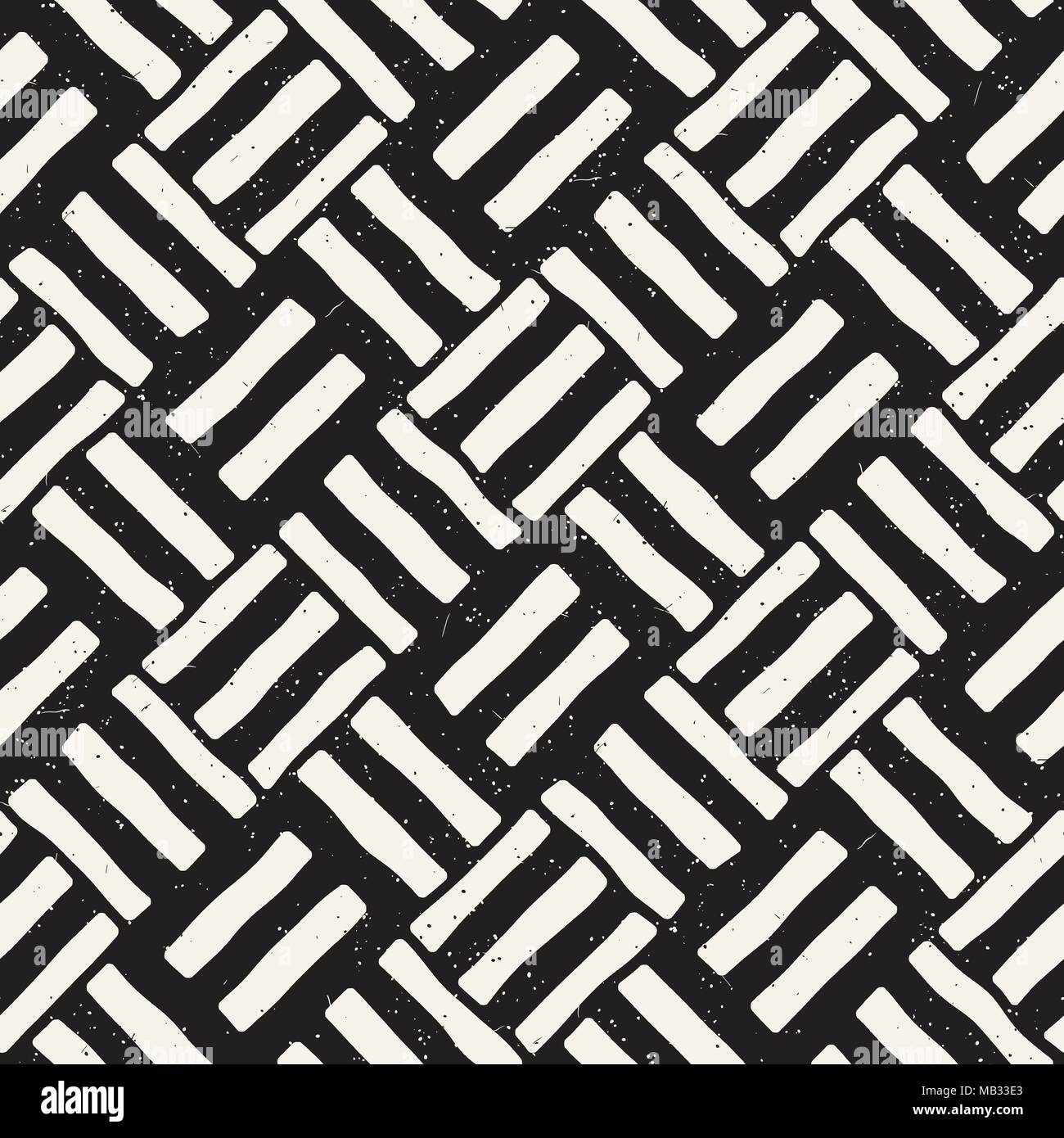 Hand drawn seamless repeating pattern with lines tiling. Grungy ...