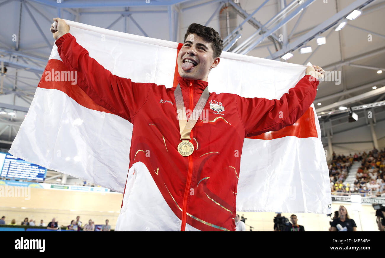 England's Charlie Tanfield celebrates with his gold medal in the Men's ...