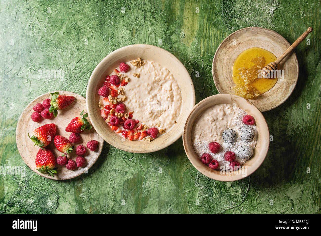 Rice porrige with berries Stock Photo - Alamy