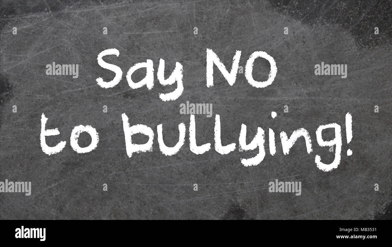 Say no to bullying hi-res stock photography and images - Alamy