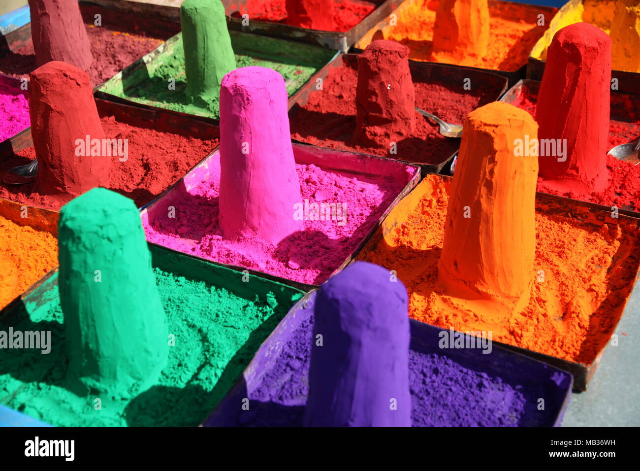 Color powder used for many things in India like Holi but also other ...