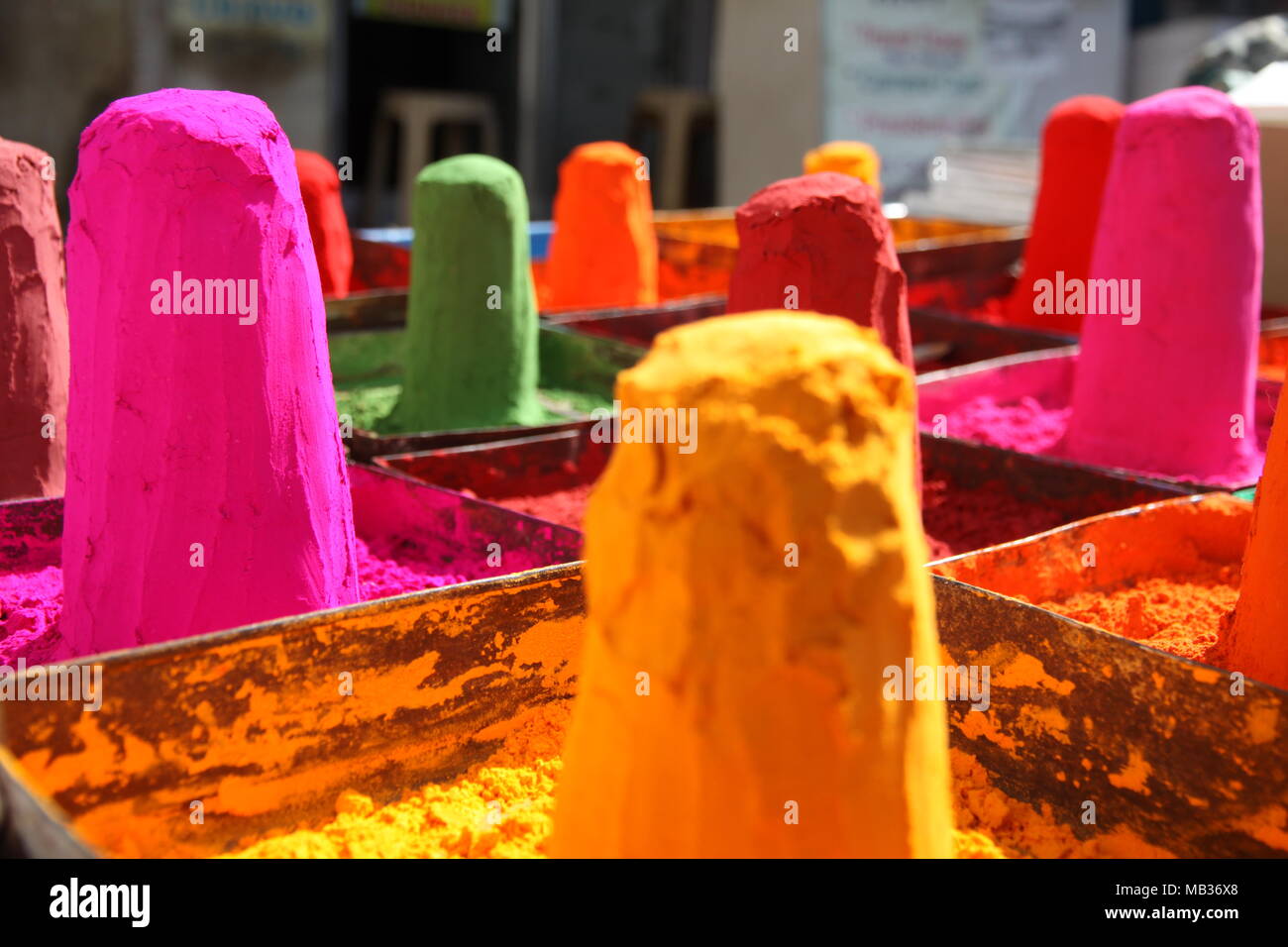 Color powder used for many things in India like Holi but also other ...