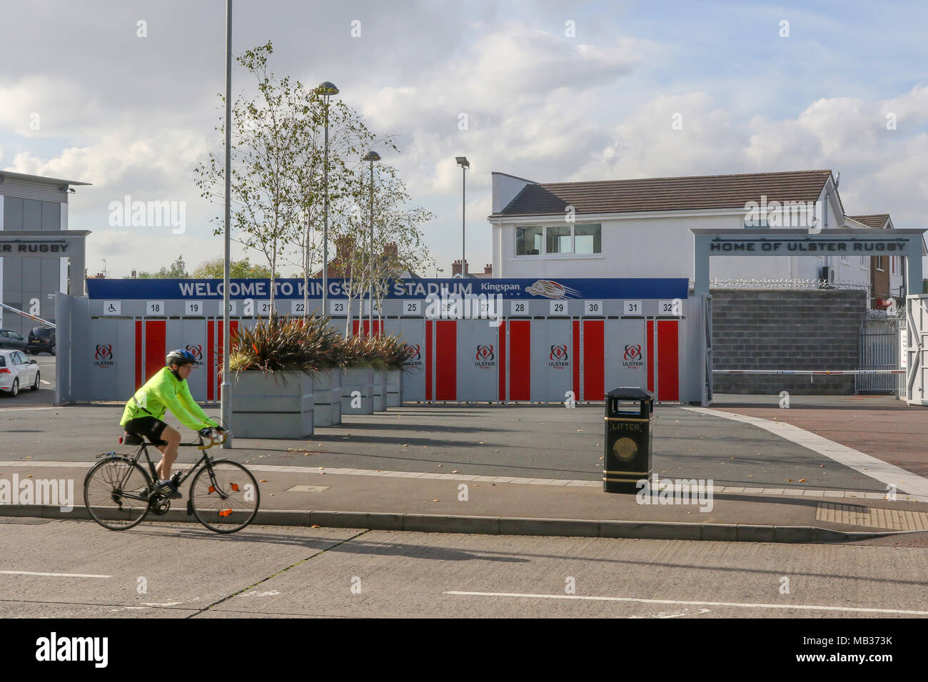 The Kingspan Stadium in Belfast where the Ulster Rugby team plays. It ...