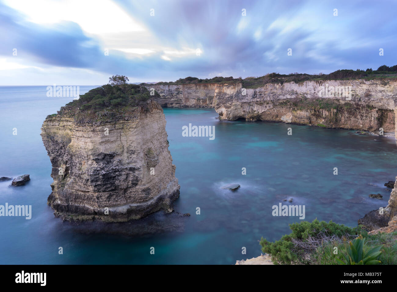 Sunrise in otranto - amazing landscape of Otranto sea at sunrise Stock ...