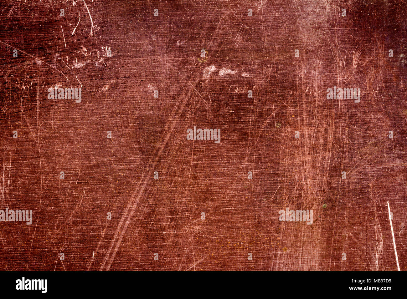Scratched copper plate texture, old metal background. Cloudy and ...