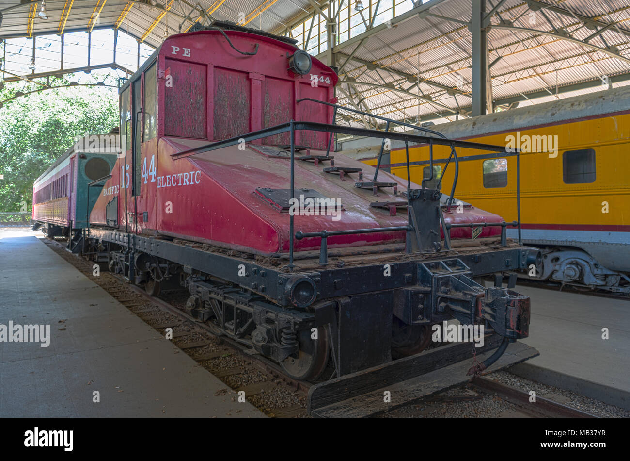 Electric engine, Travel Town Museum, Griffith Park, LA, CA, USA Stock ...