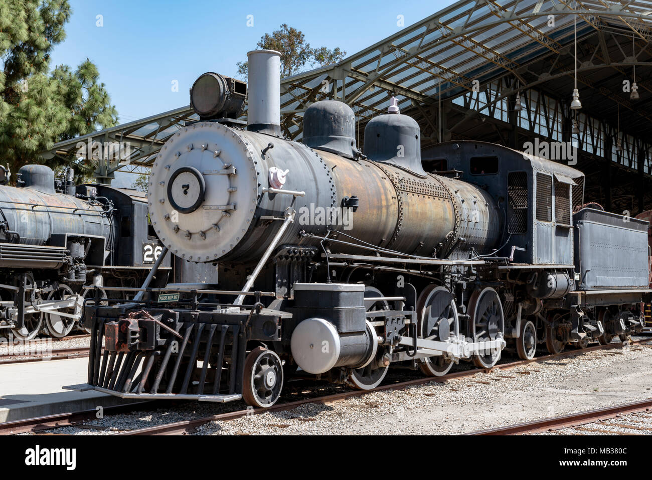 Steam engine, Travel Town Museum, Griffith Park, LA, CA, USA Stock ...