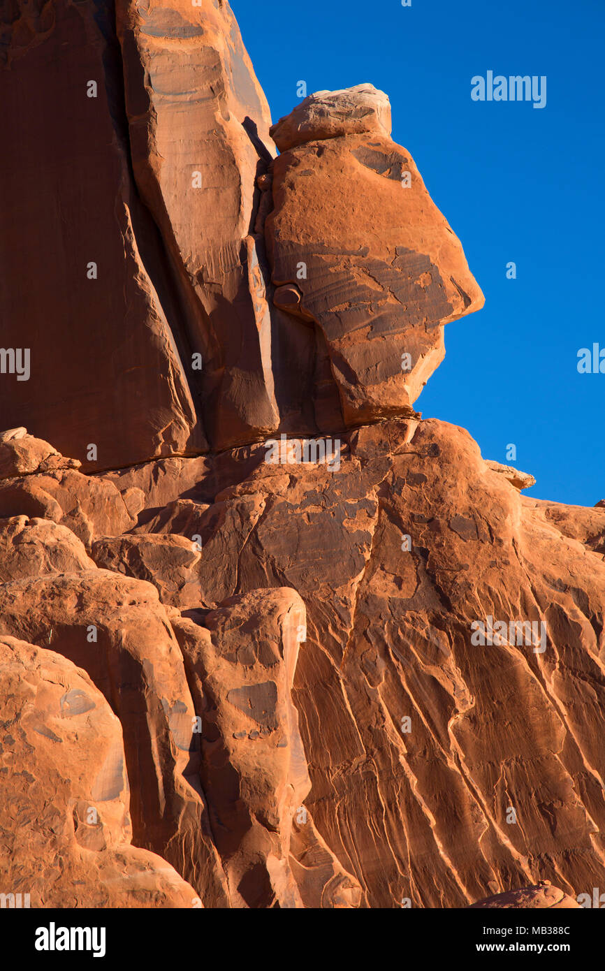 Red rock outcrop, Arches National Park, Utah Stock Photo - Alamy
