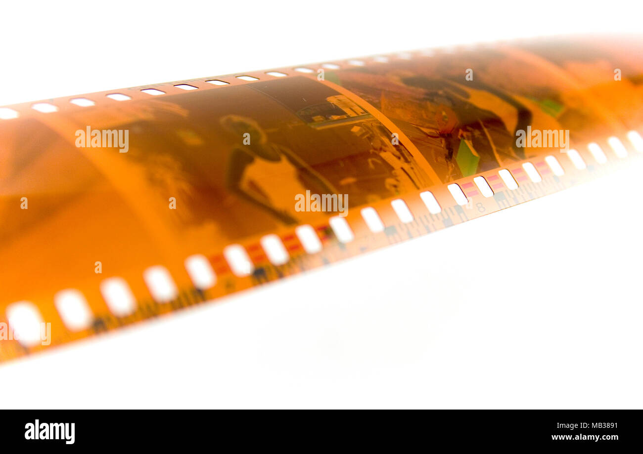 negative file isolated on white background Stock Photo - Alamy