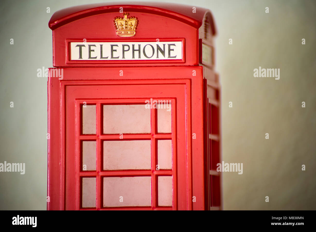 The typical London telephone booth in the UK Stock Photo - Alamy