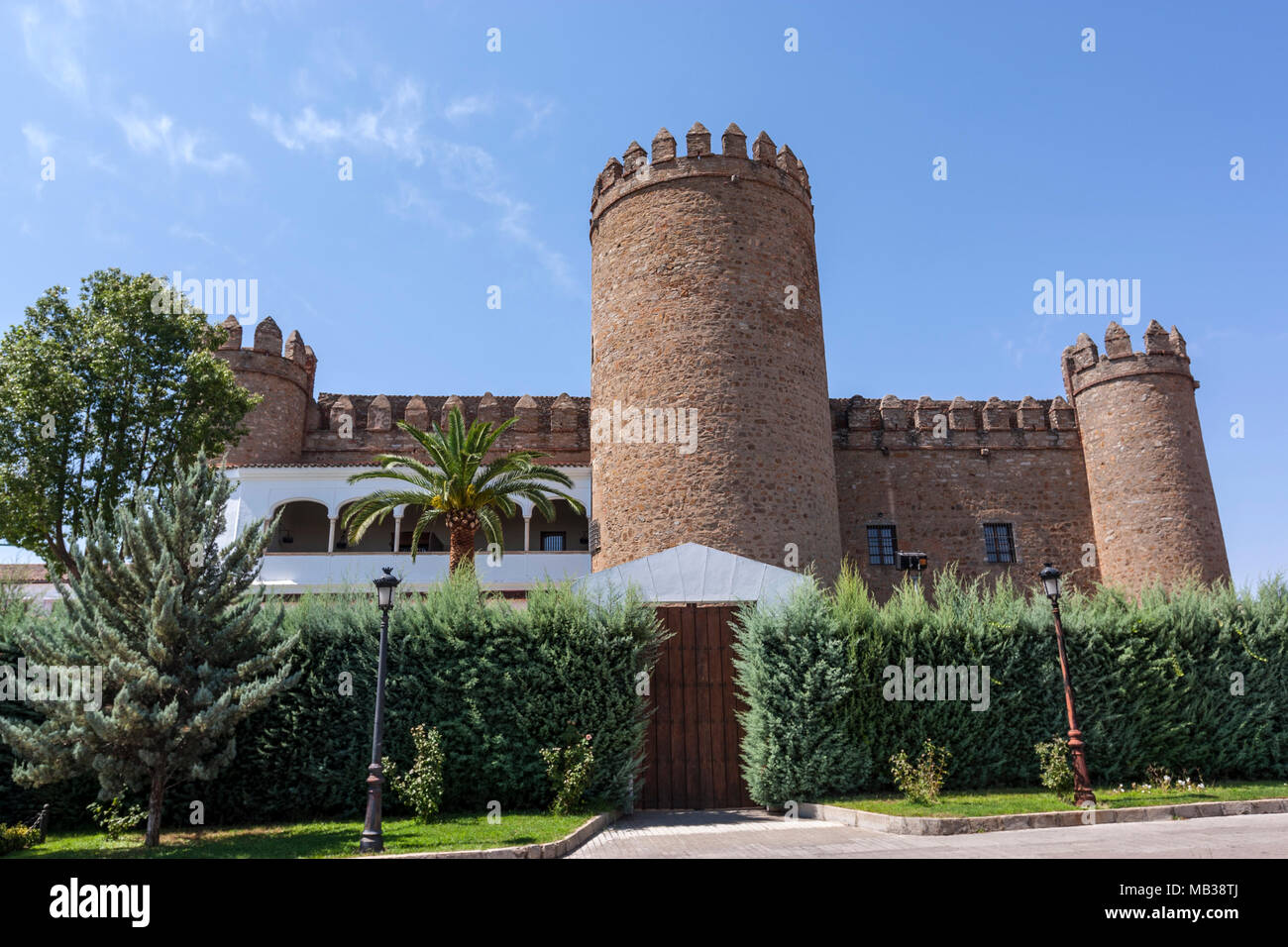 The Gothic castle of Zafra, Palacio de los Duques de Feria, currently ...