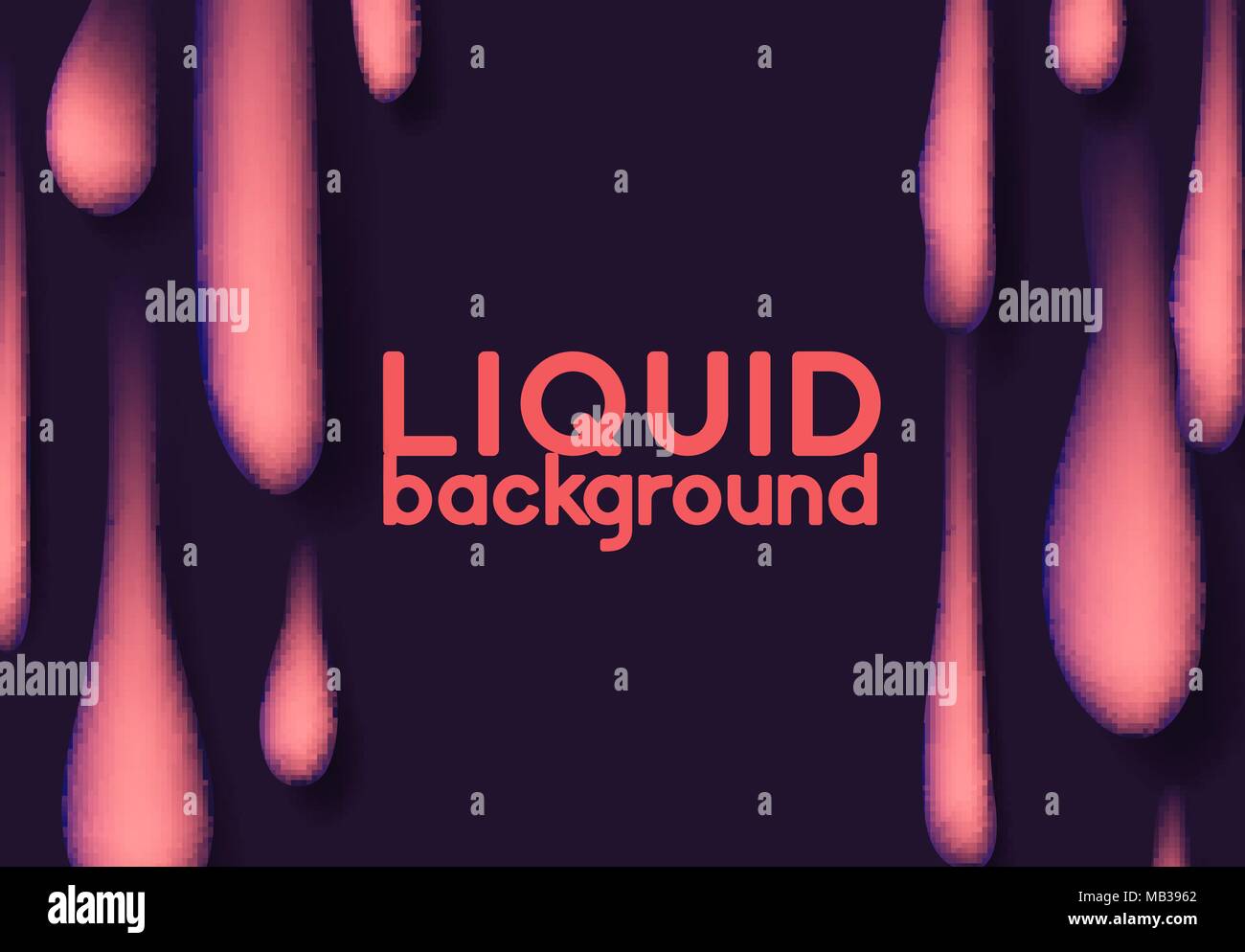 Melting liquid flowing into the bottom of the drops background. Texture ...