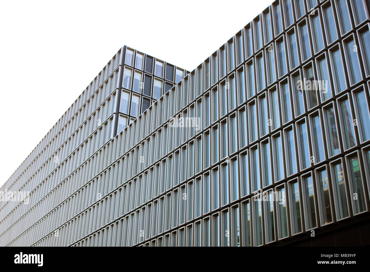 Simple and minimalist facade or elevation of an office or hotel ...