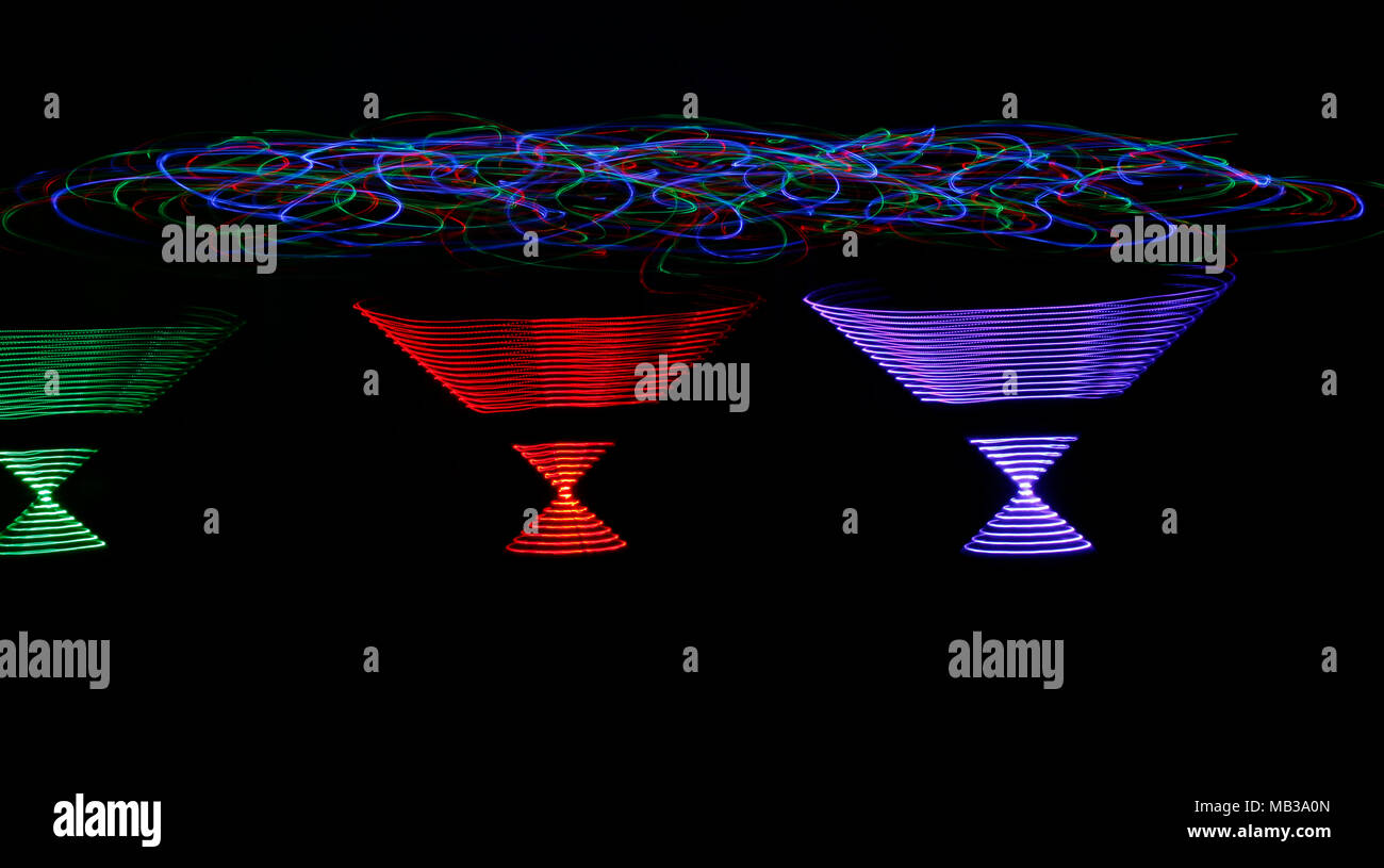 light painting with a slow shutter speed Stock Photo - Alamy