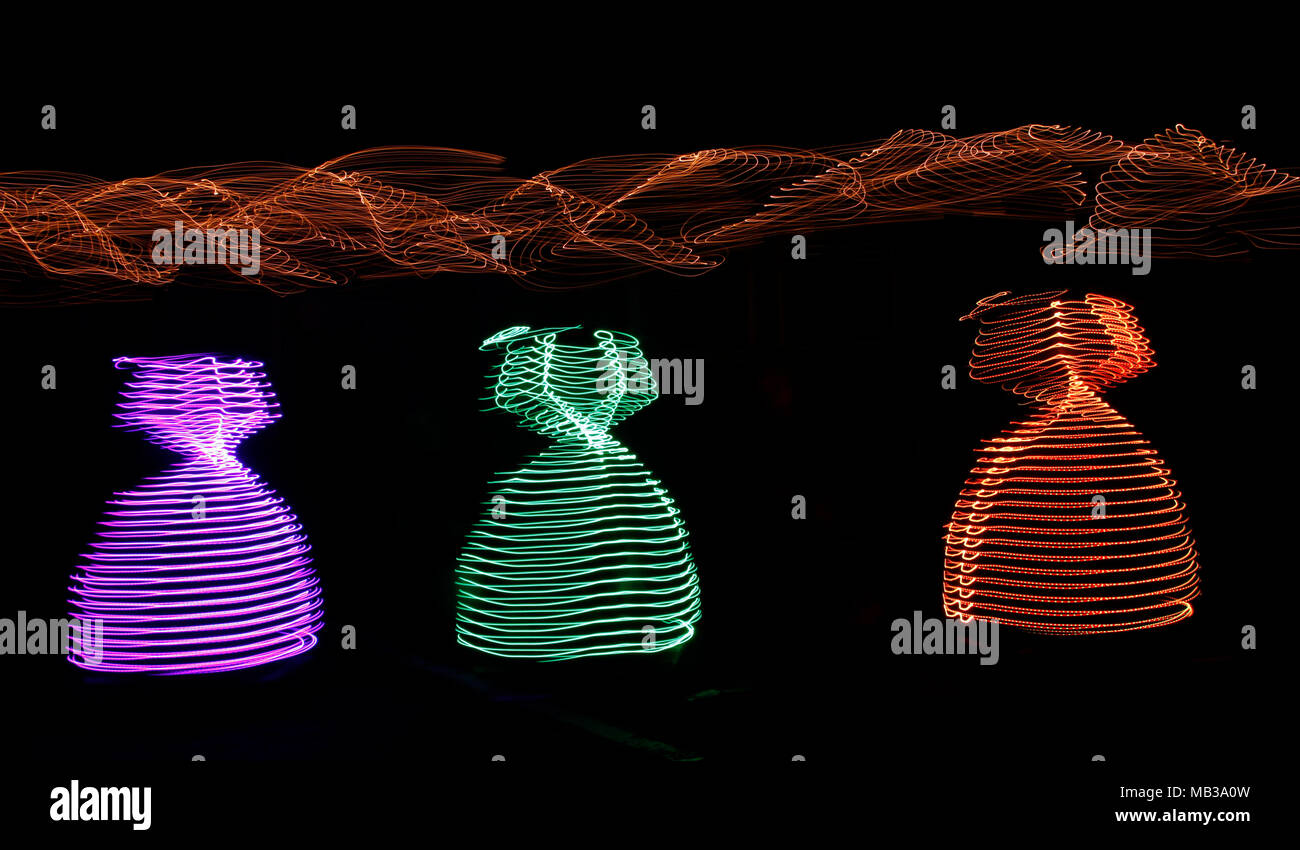 light painting with a slow shutter speed Stock Photo - Alamy