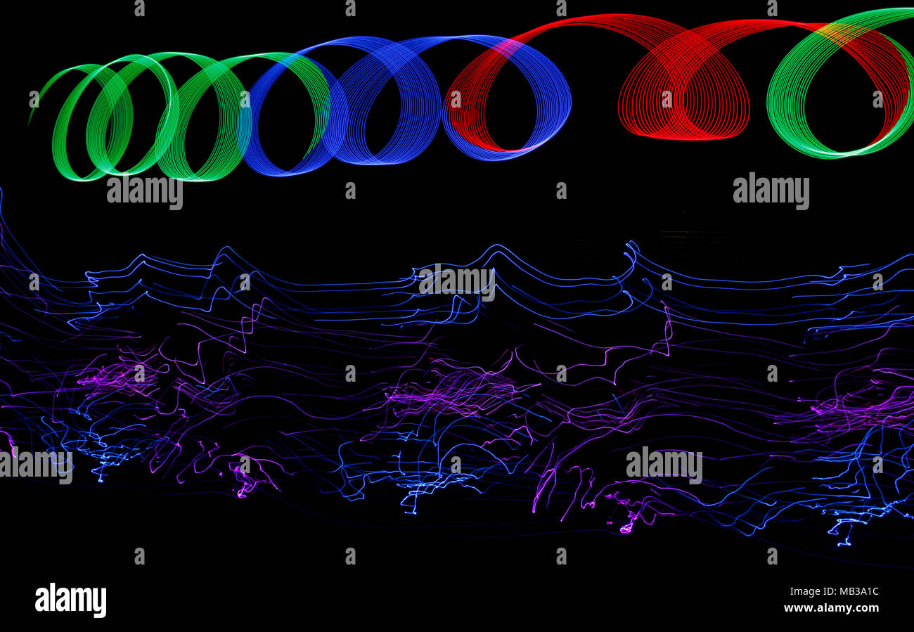 light painting with a slow shutter speed Stock Photo - Alamy