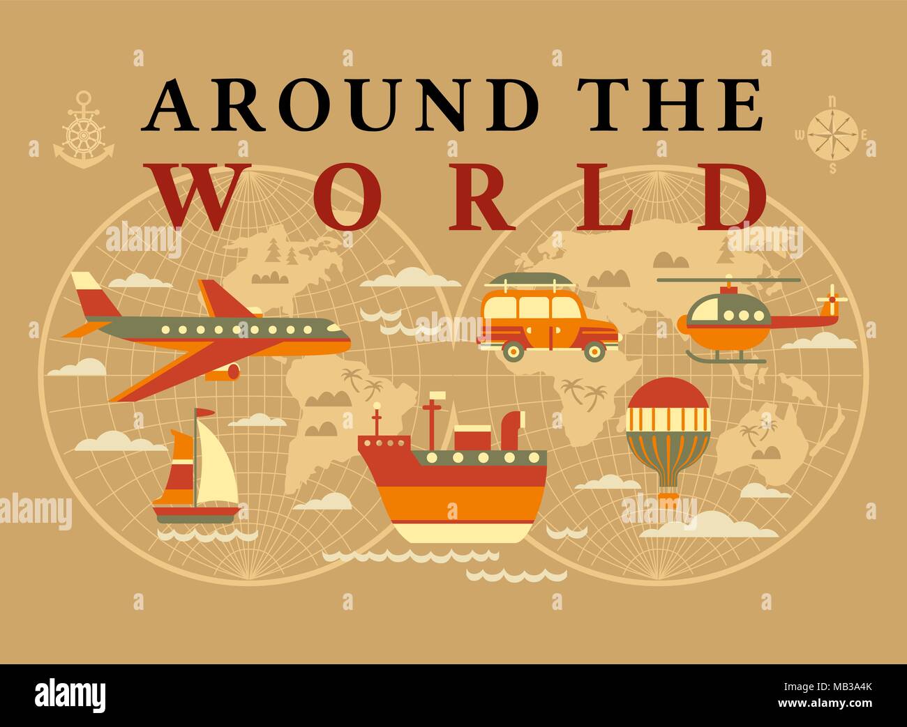 Around the world concept Stock Vector Image & Art - Alamy
