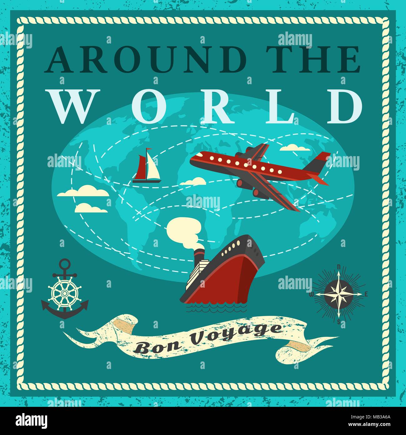 Around the world concept Stock Vector Image & Art - Alamy