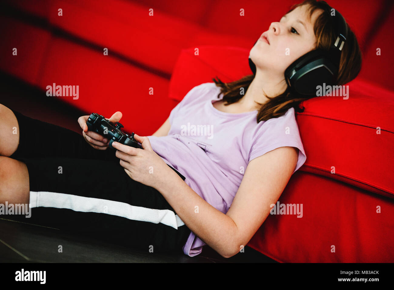 Children Play Playstation High Resolution Stock Photography and Images ...