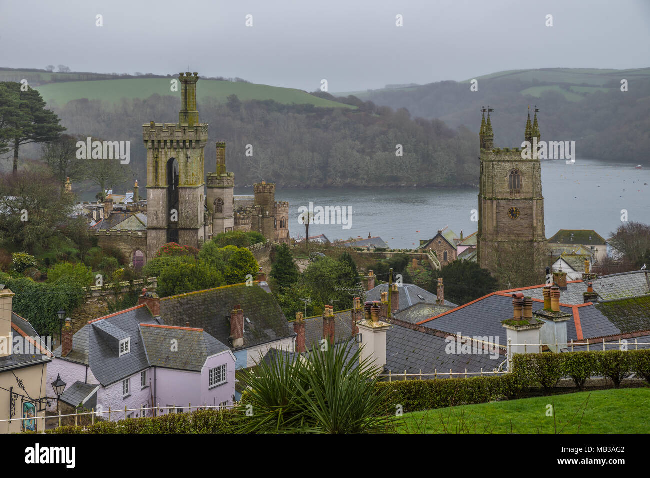 Tower place house fowey cornwall hi-res stock photography and images ...