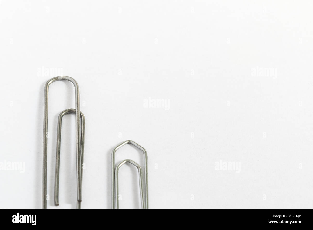 A couple of a small and a big clips Stock Photo - Alamy
