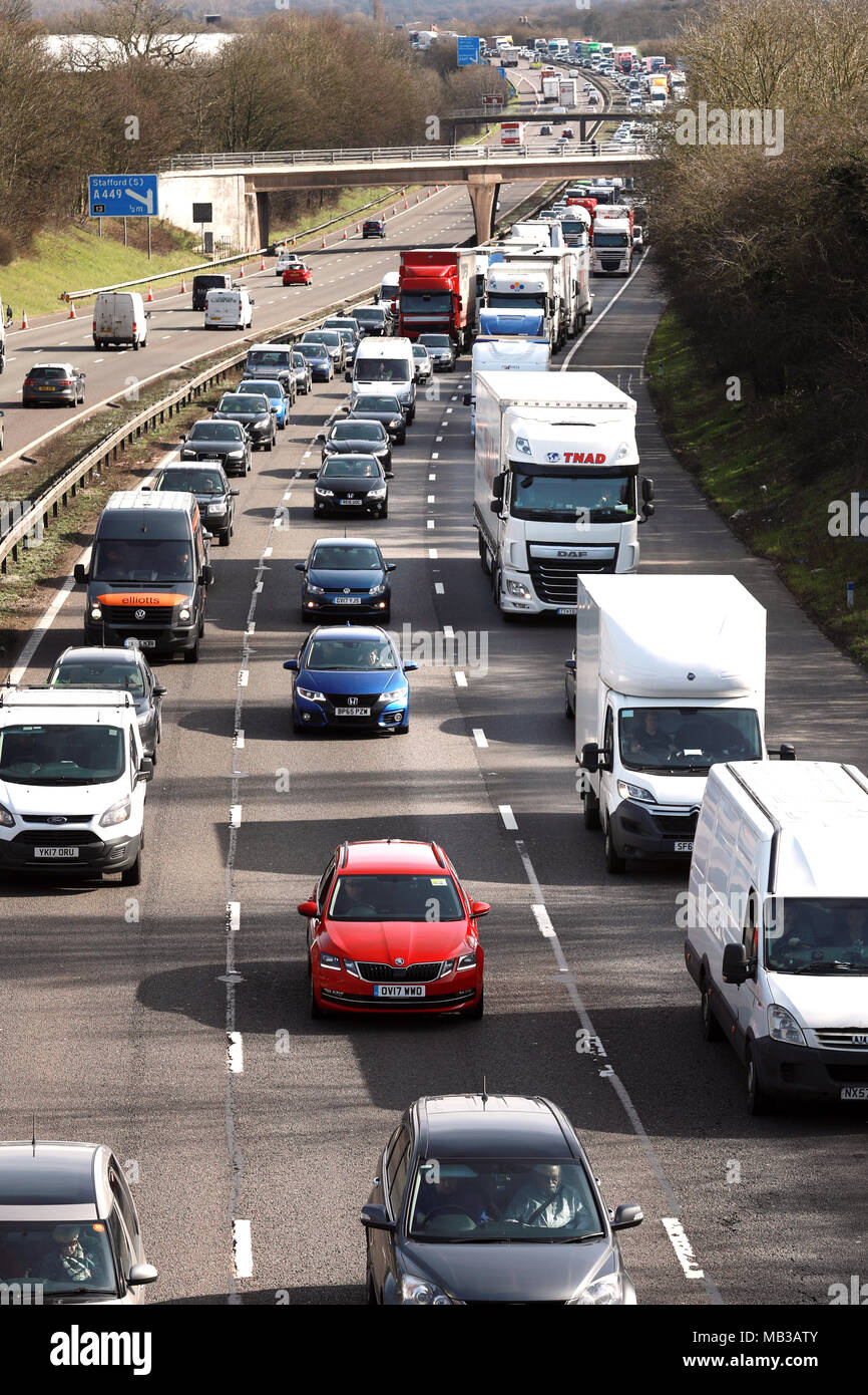 M6 smart motorway hi-res stock photography and images - Alamy