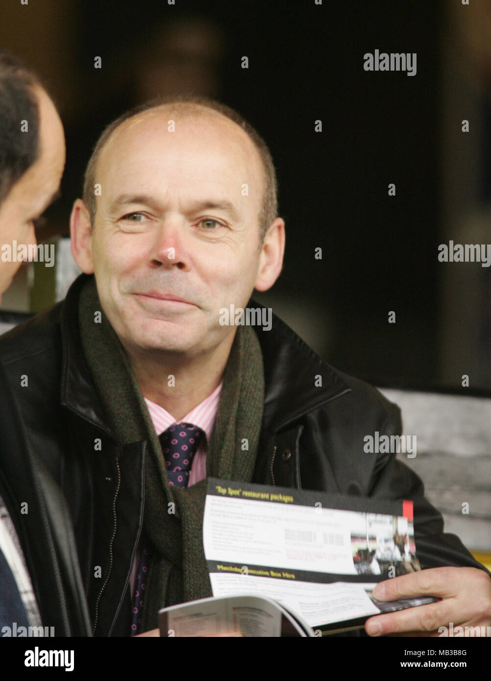 Clive Woodward sits in the crowd at a football match during his time at ...