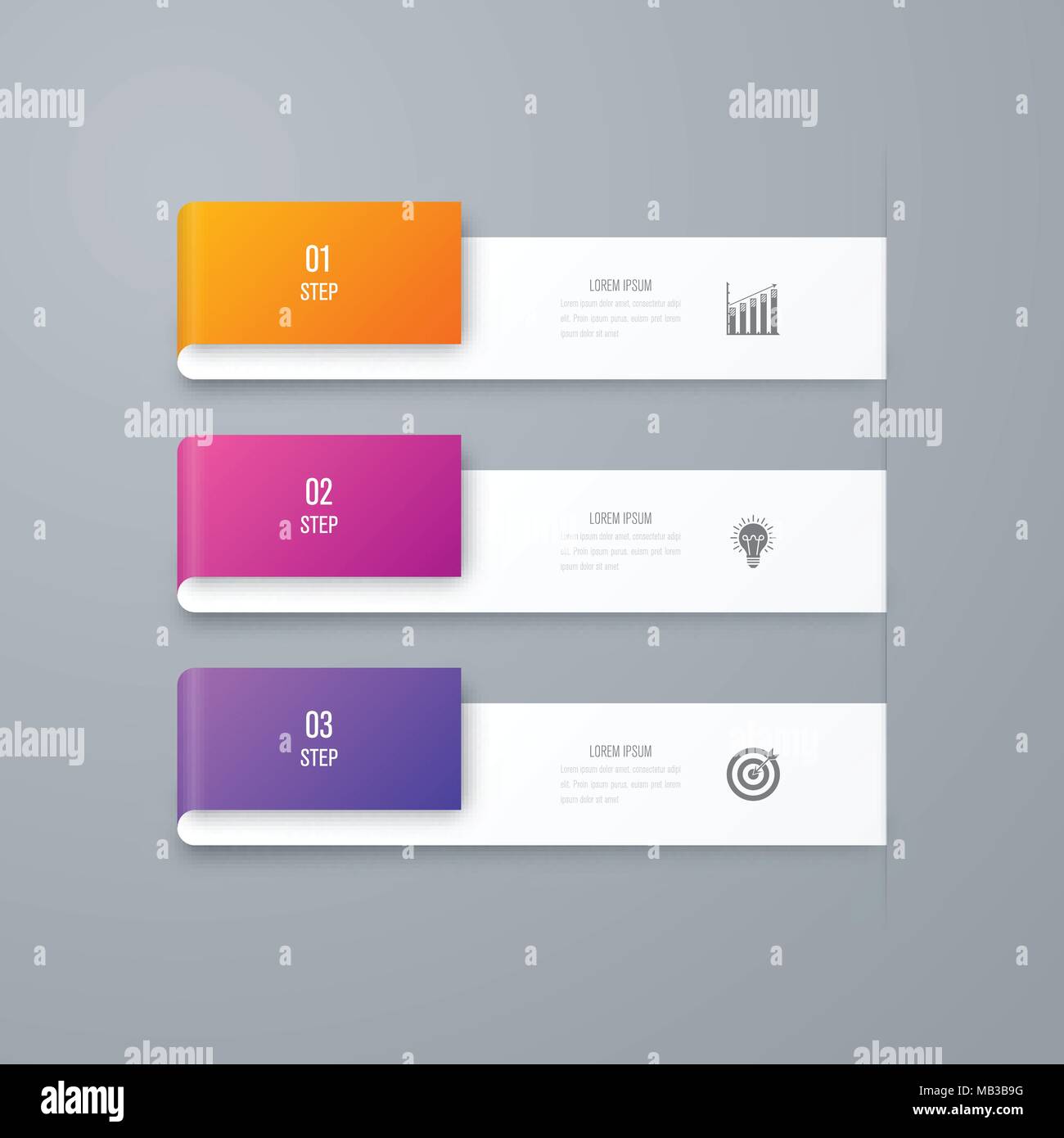 Vector illustration infographics 3 options. Data and information ...