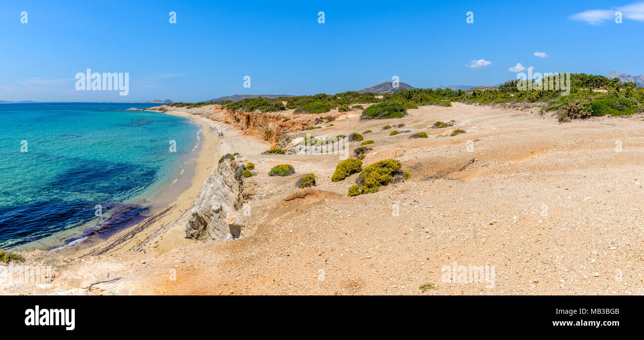 Panoramic view of Aliko beach. Aliko is lovely place to relax away from ...