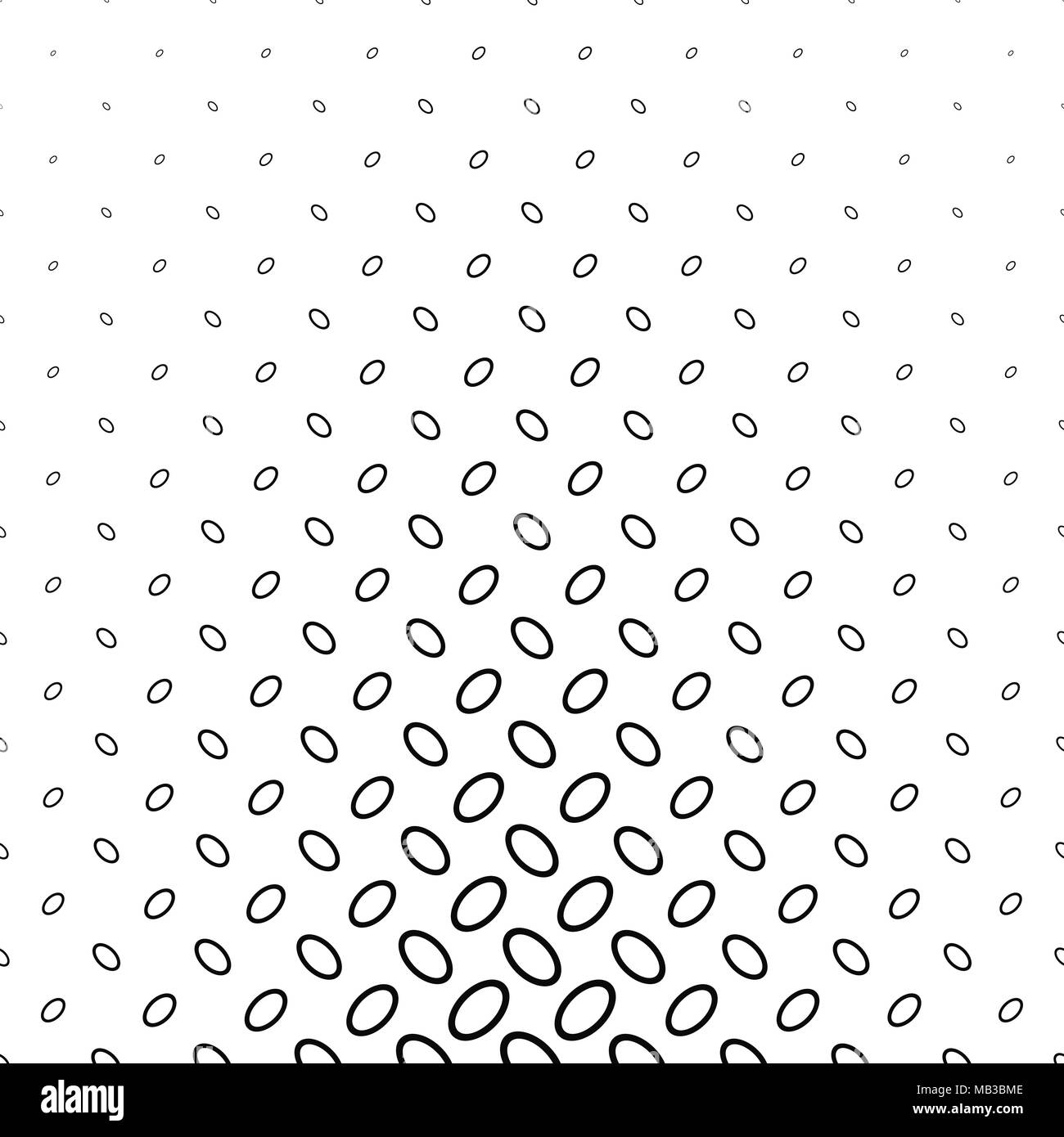 Monochrome ellipse pattern - vector illustration Stock Vector Image ...